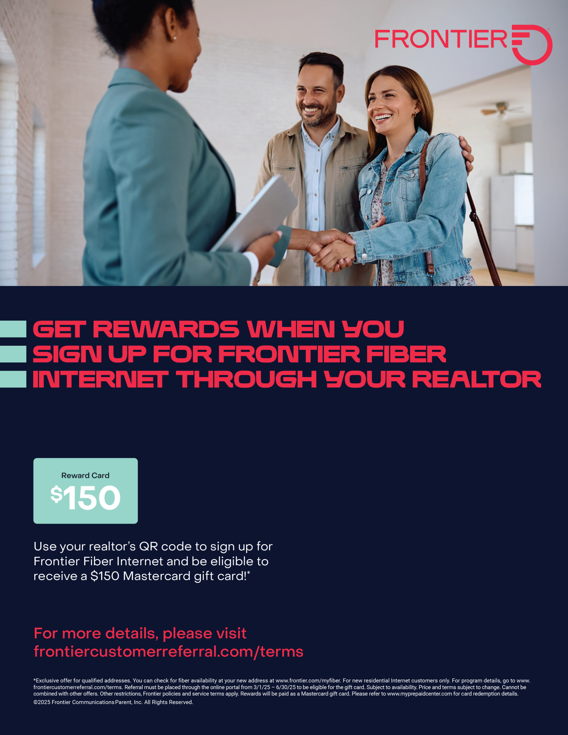 Frontier Internet referral code $150 Gift Card using Promo code link ...